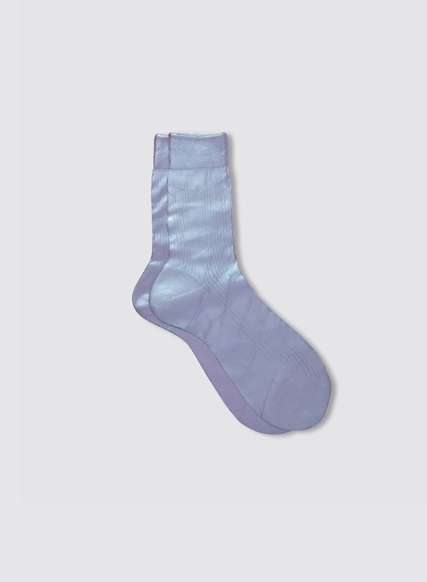 One Ribbed Laminated Socks in Shanty exclusive at The Shoe Hive